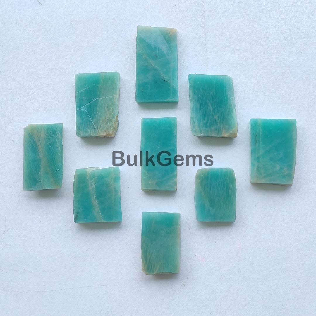 AAA Amazonite Slab – Bulk Raw Green Gemstone Slices - Etsy Australia