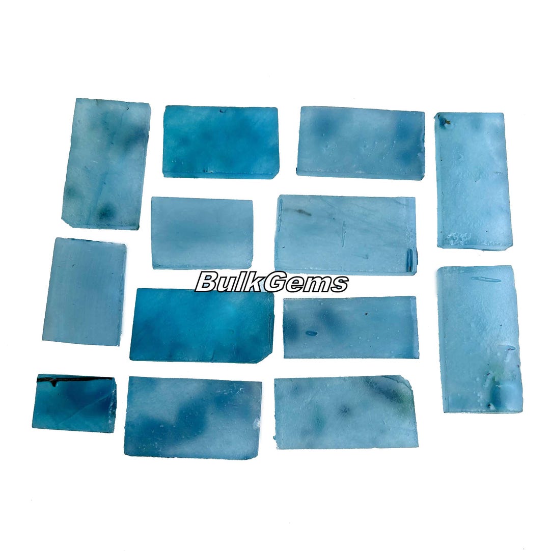 Aqua Jade Slab - Wholesale Aqua Jade Gemstone Slabs Lot - Aqua Jade Raw ...