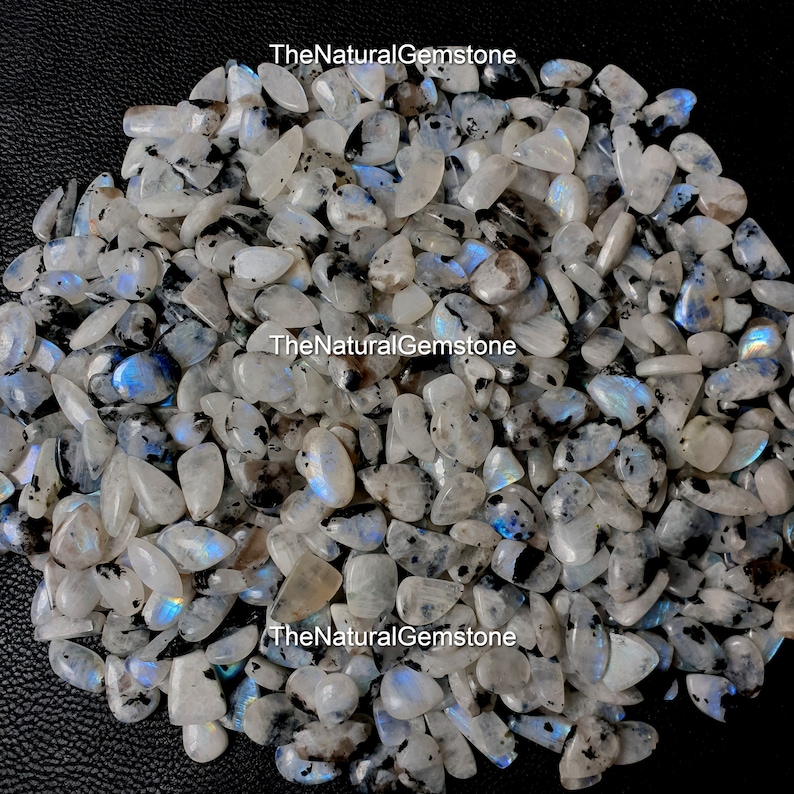 Rainbow Moonstone Cabochon Lot, AAA Quality, Multi Flash Jewelry Making ...