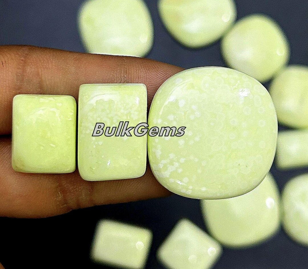 Lemon Chrysoprase Cushion and Square ! Wholesale Lot Lemon Chrysoprase ...