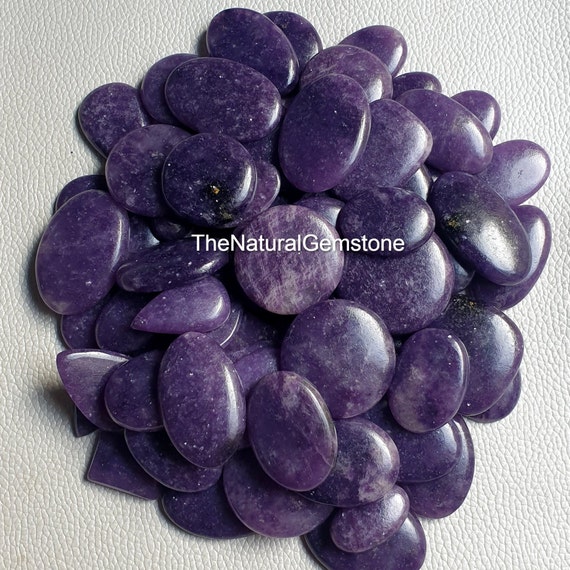 Wholesale Cabochon Lot Natural Purple Lepidolite Gemstone - Etsy