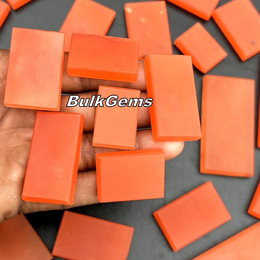 Orange Jade Slab - Wholesale Orange Jade Gemstone Slabs Lot - Loose ...