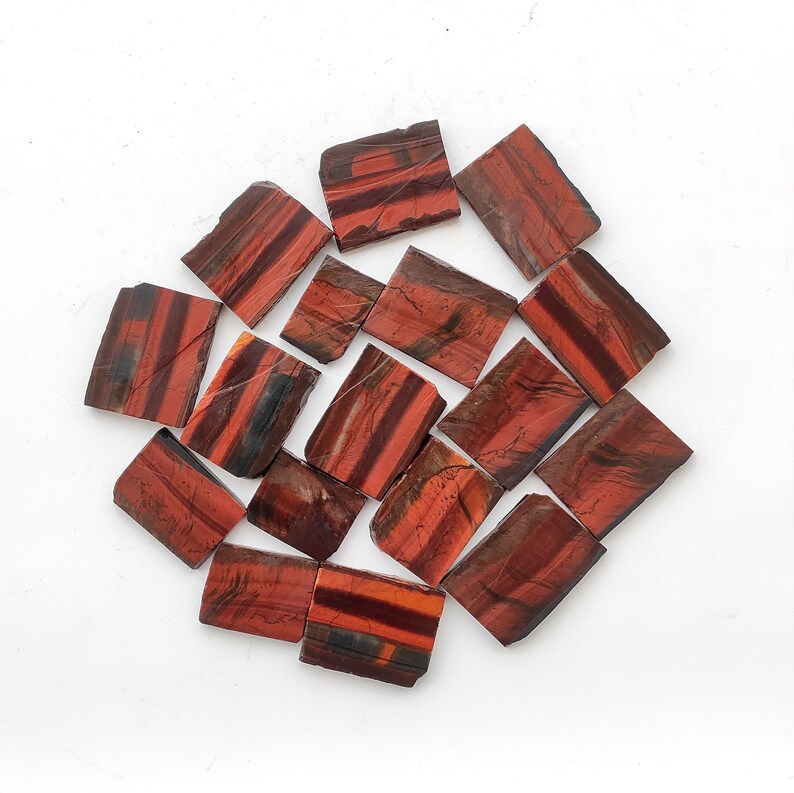 AAA Red Tiger Eye Gemstone Slabs – Bulk Raw Crystal for Jewelry - Etsy