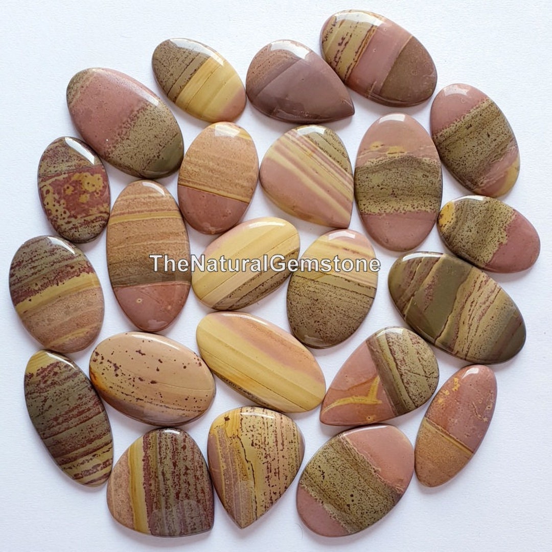Polished Indian Imperial Jasper Cabochon Lot – Jewelry Making Supplies ...