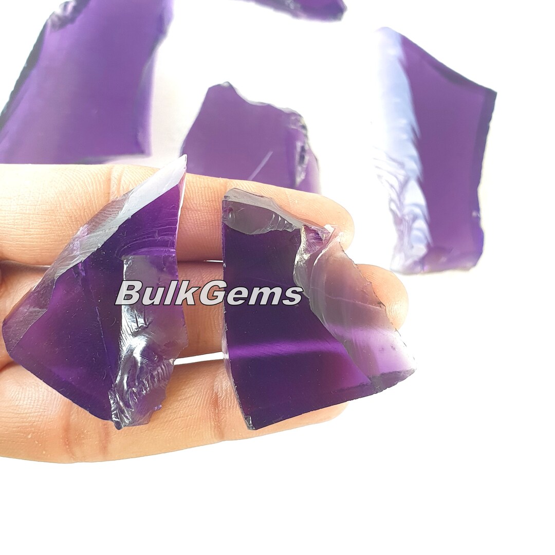 AAA Hydro Amethyst Slab - Purple Quartz Gemstone - Etsy