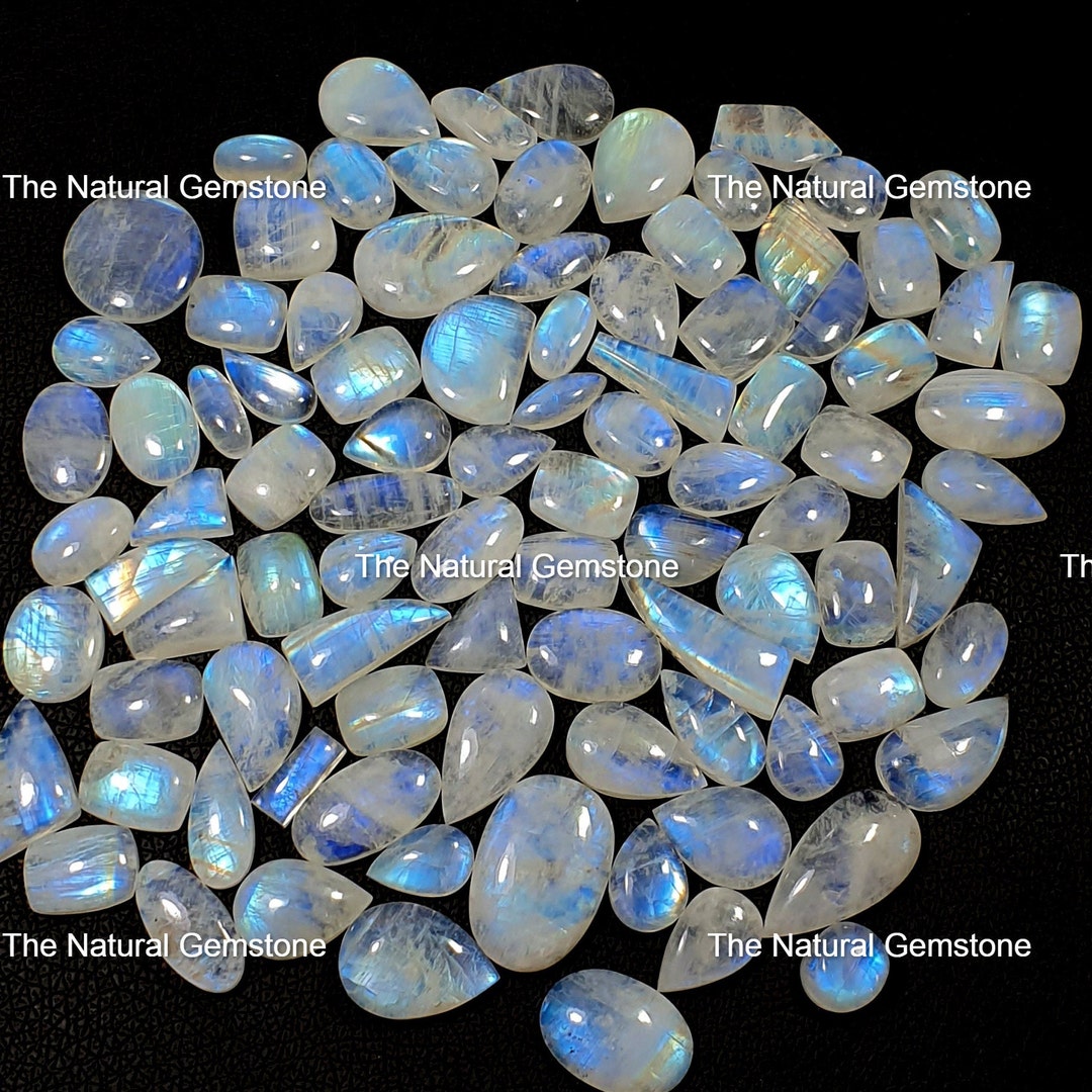 AAA Quality Rainbow Moonstone Cabs Wholesale Rainbow Moonstone Cabochon ...
