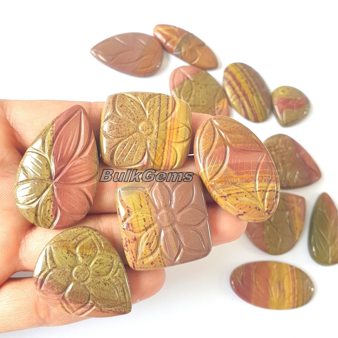 Carved Indian Imperial Jasper Lot – Gemstone Jewelry Making - Etsy