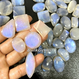 Wholesale Rainbow Moonstone Pack Rainbow Moonstone Cabochon Lot Bulk ...