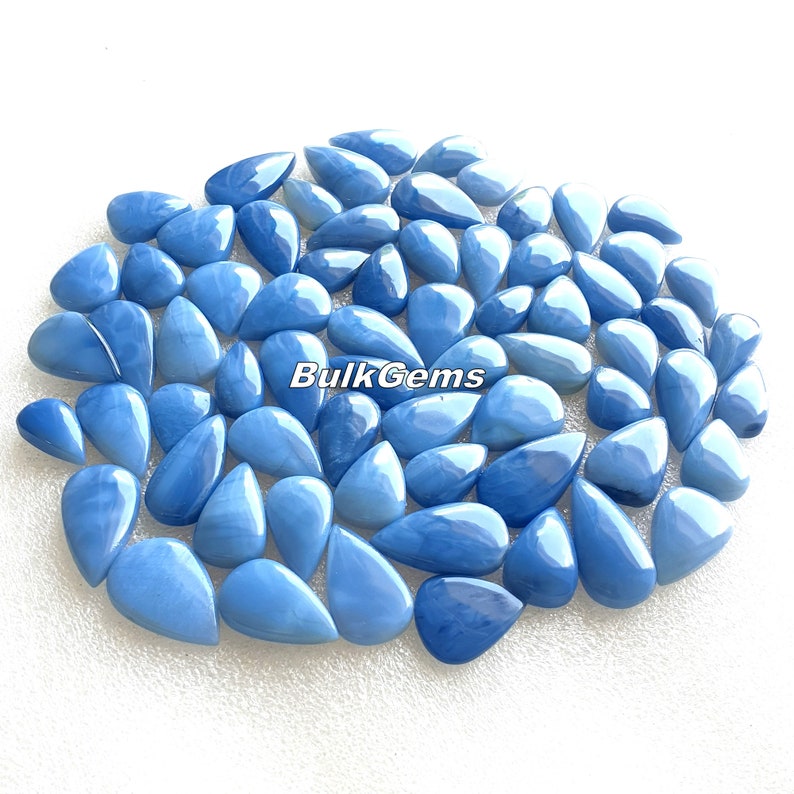 Blue Opal Pear Cabochons, Handmade Gemstone Jewelry Making (20-35mm) - Etsy