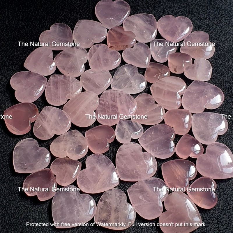 Heart Rose Quartz - Etsy