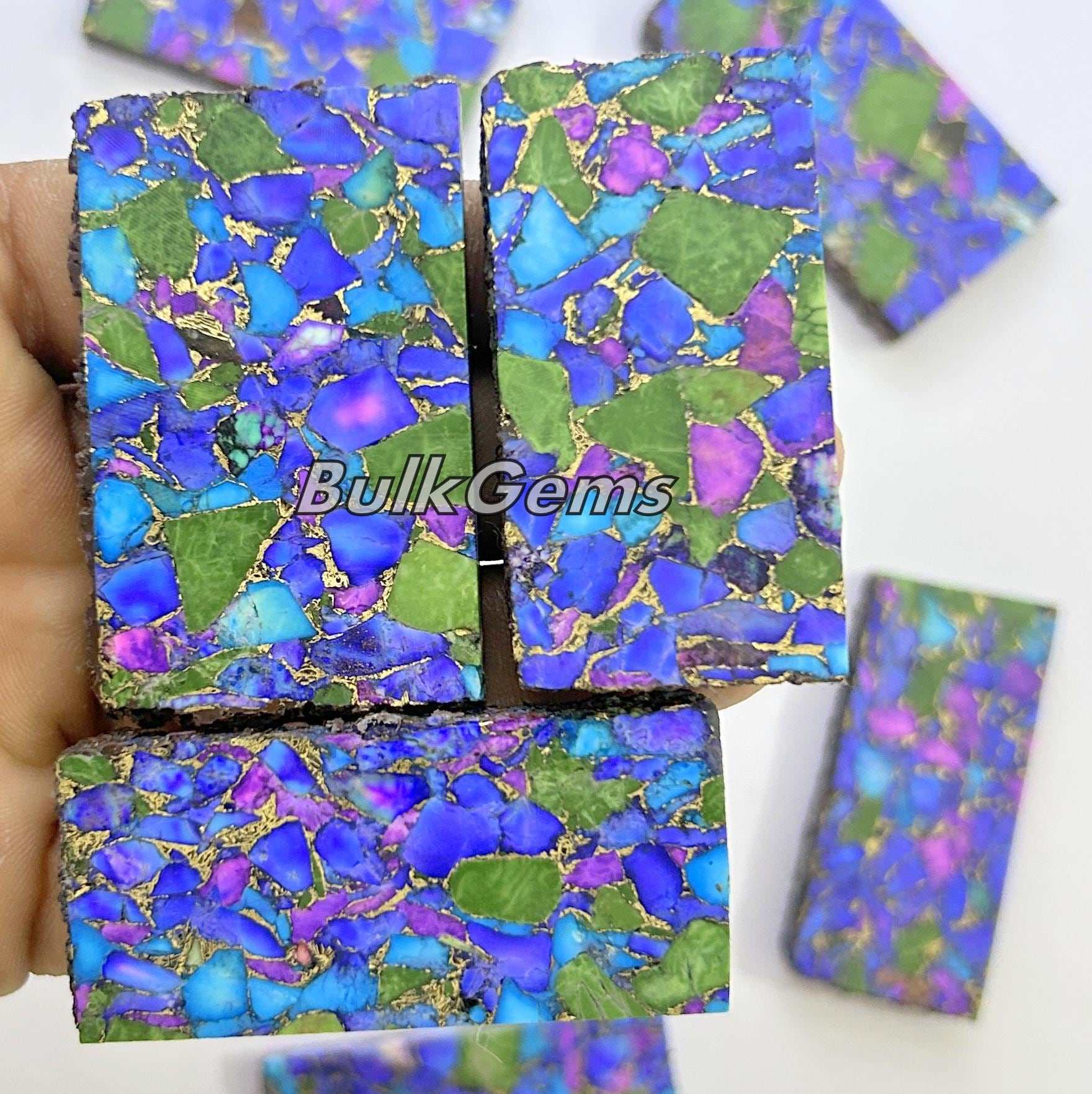 Spiny Mohave Copper Turquoise Slab Lot, Wholesale Price Spiny Mohave ...