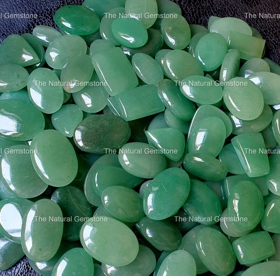 Jade Cabochon Lot High Quality Green Jade Stone Green Jade Gemstone Polished Smooth Cab for Wire Wrap silver Jewelry Making Etsy UK