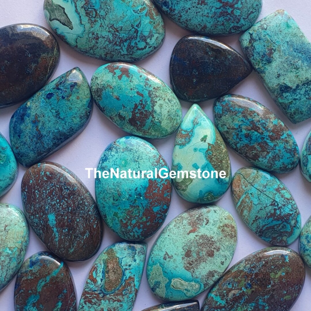 Azurite Shattuckite Wholesale Azurite Shattuckite Cabochon - Etsy
