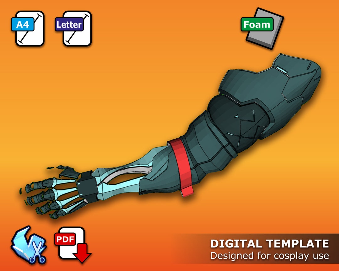 Stampede Arm - Pepakura 3D Template - Etsy