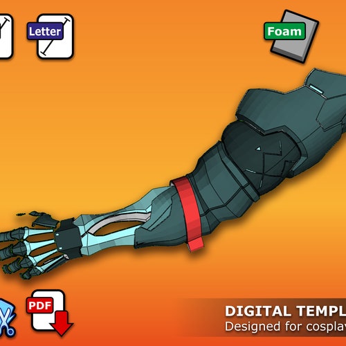 Stampede Arm Pepakura 3D Template - Etsy
