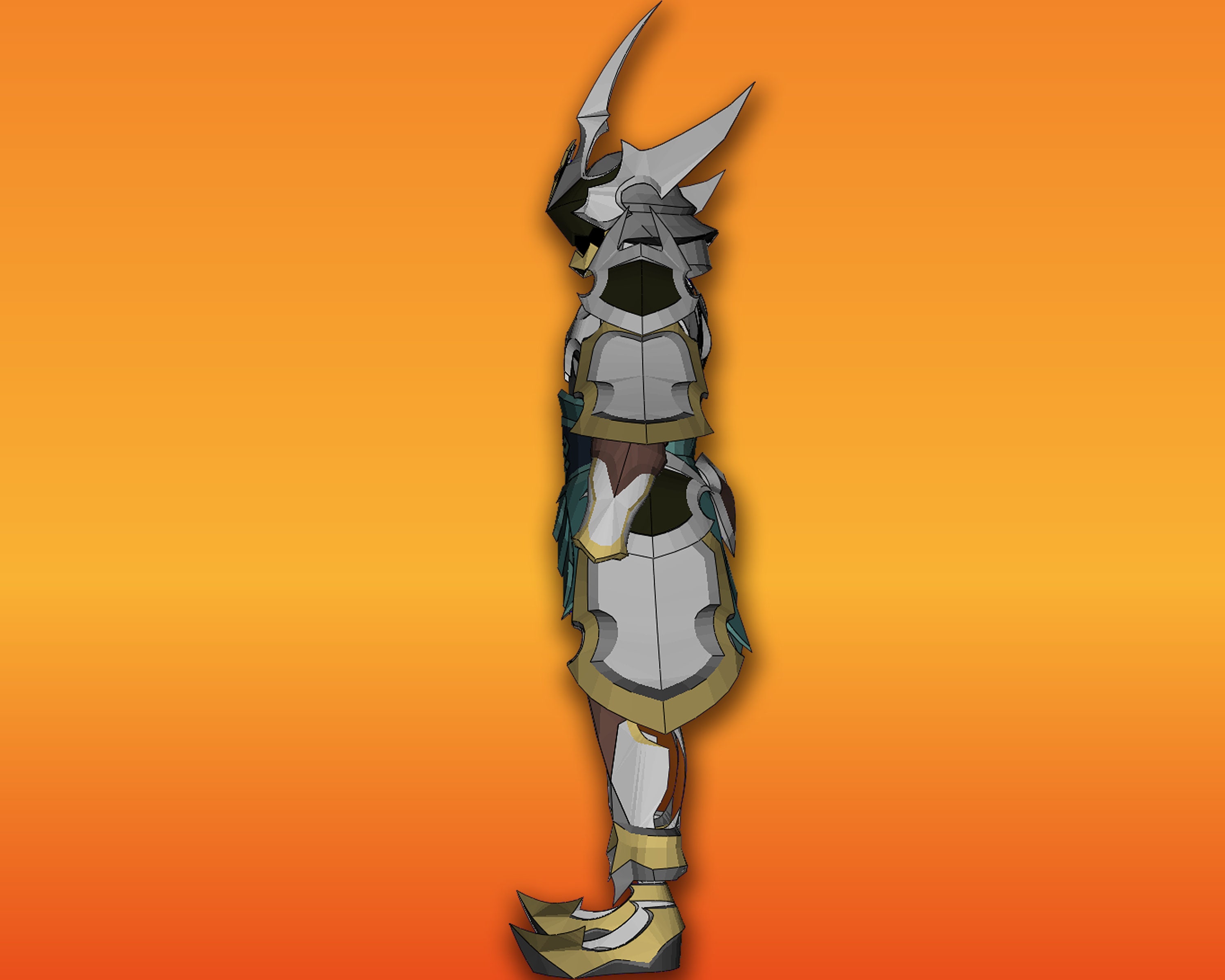 Master Eraqus Armor - Pepakura 3D Template - Etsy