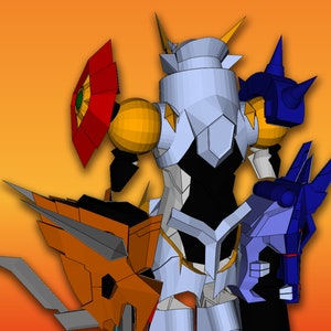 Omegamon X - Pepakura 3D Template - Etsy