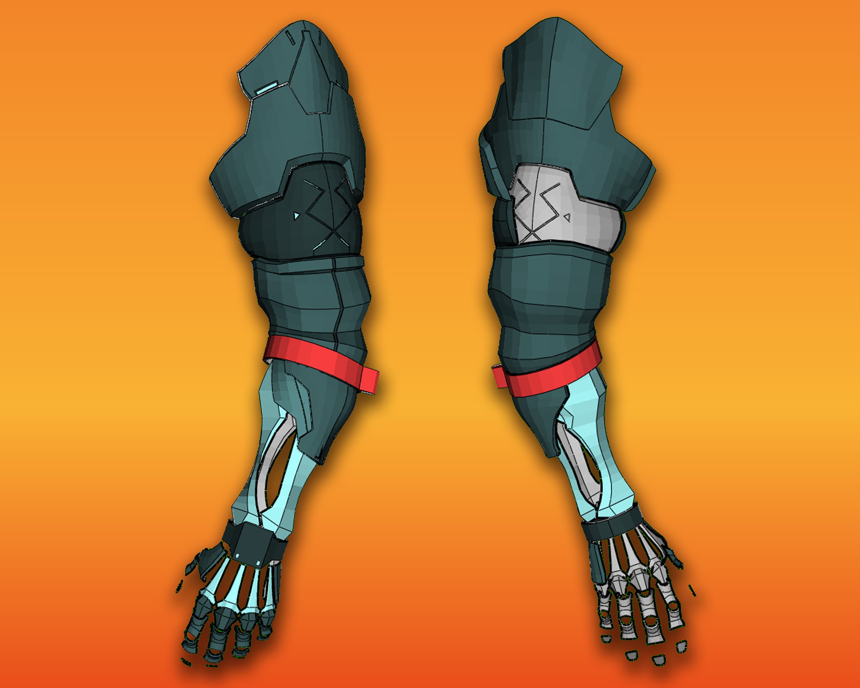 Stampede Arm Pepakura 3D Template - Etsy Australia