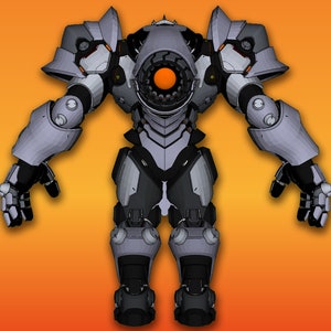 Mech Armored Knight Pepakura 3D Template Set - Etsy