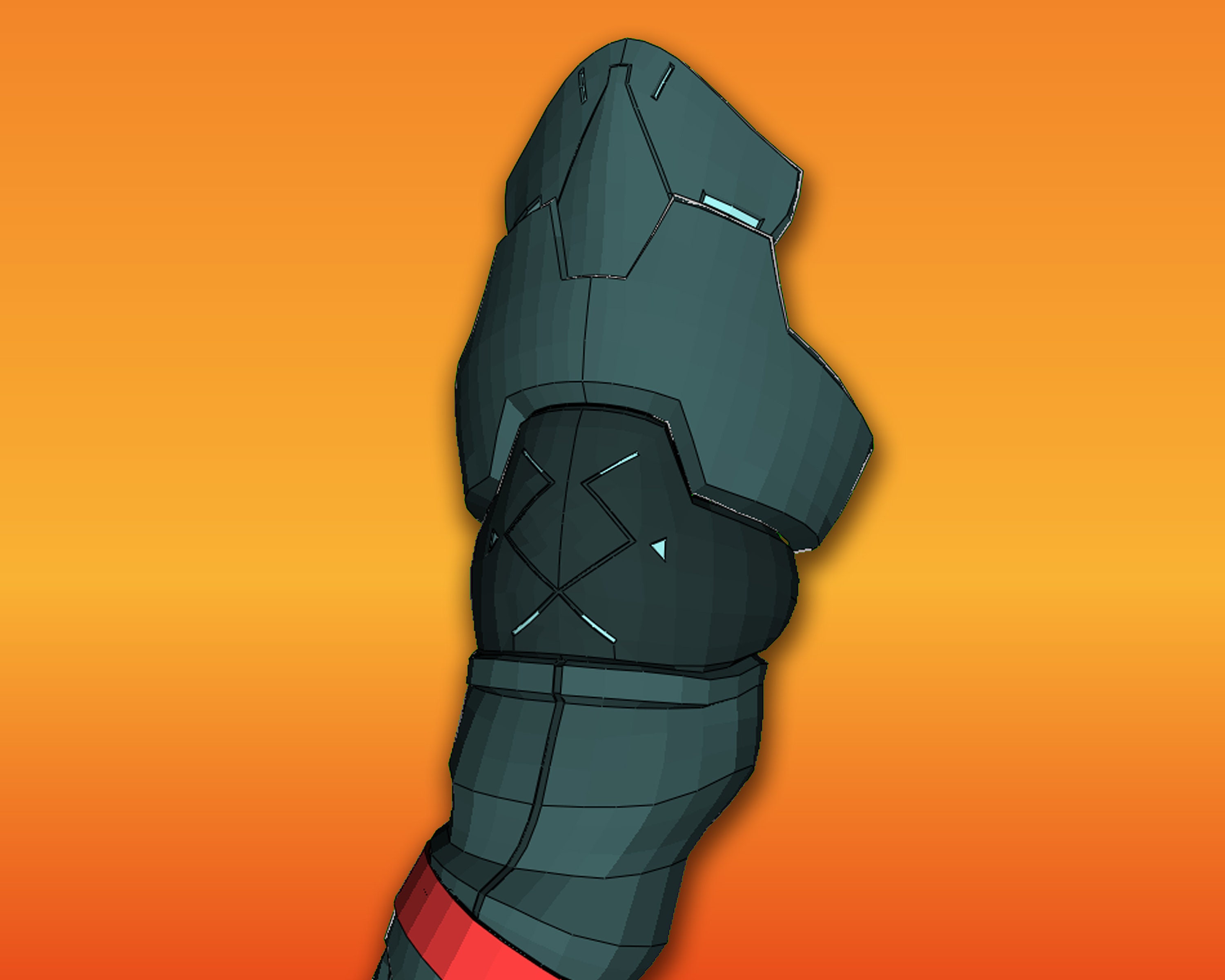 Stampede Arm Pepakura 3D Template - Etsy