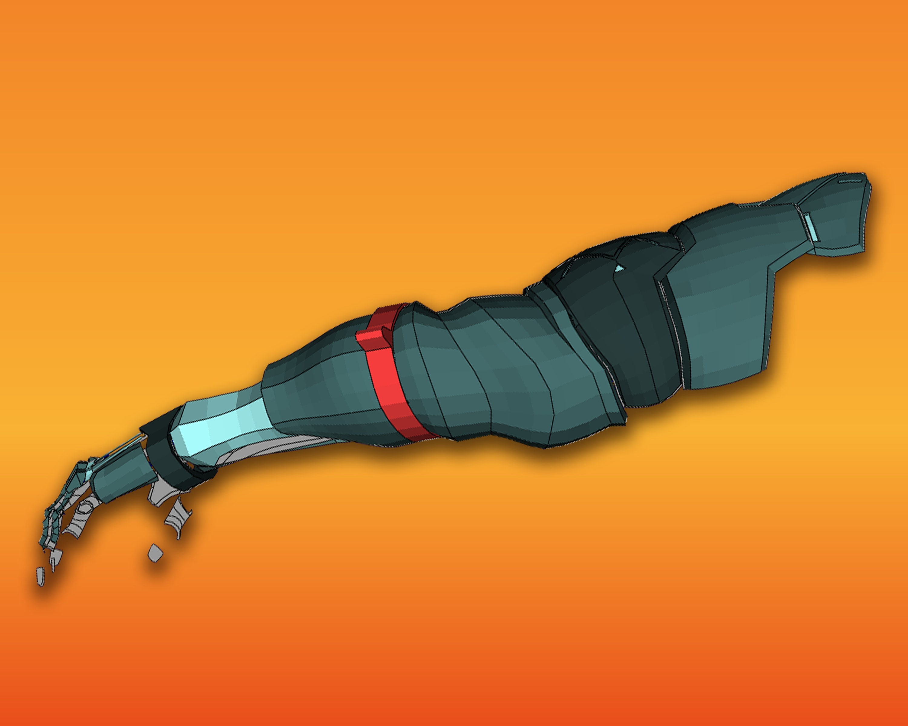 Stampede Arm Pepakura 3D Template - Etsy UK