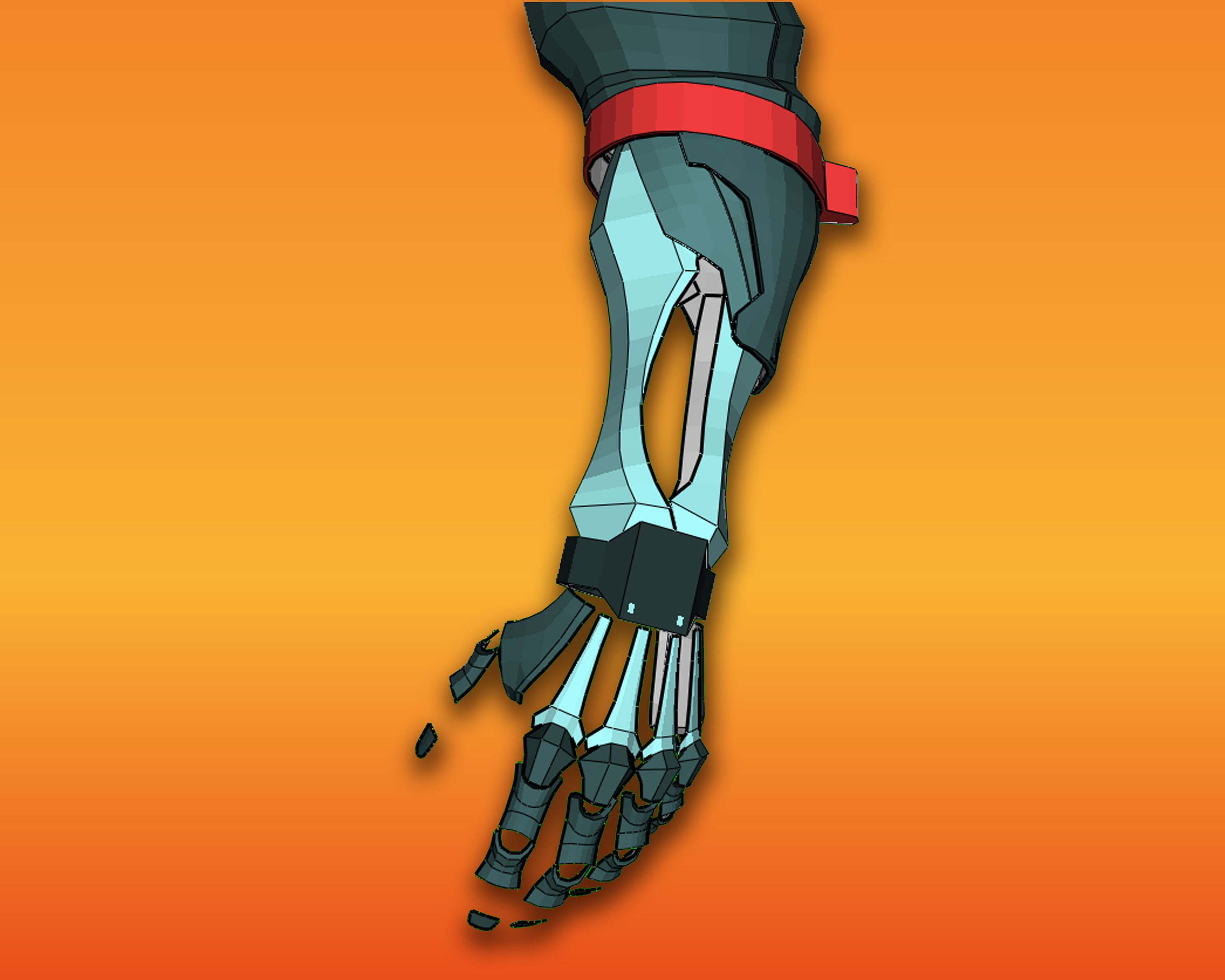 Stampede Arm Pepakura 3D Template - Etsy Australia