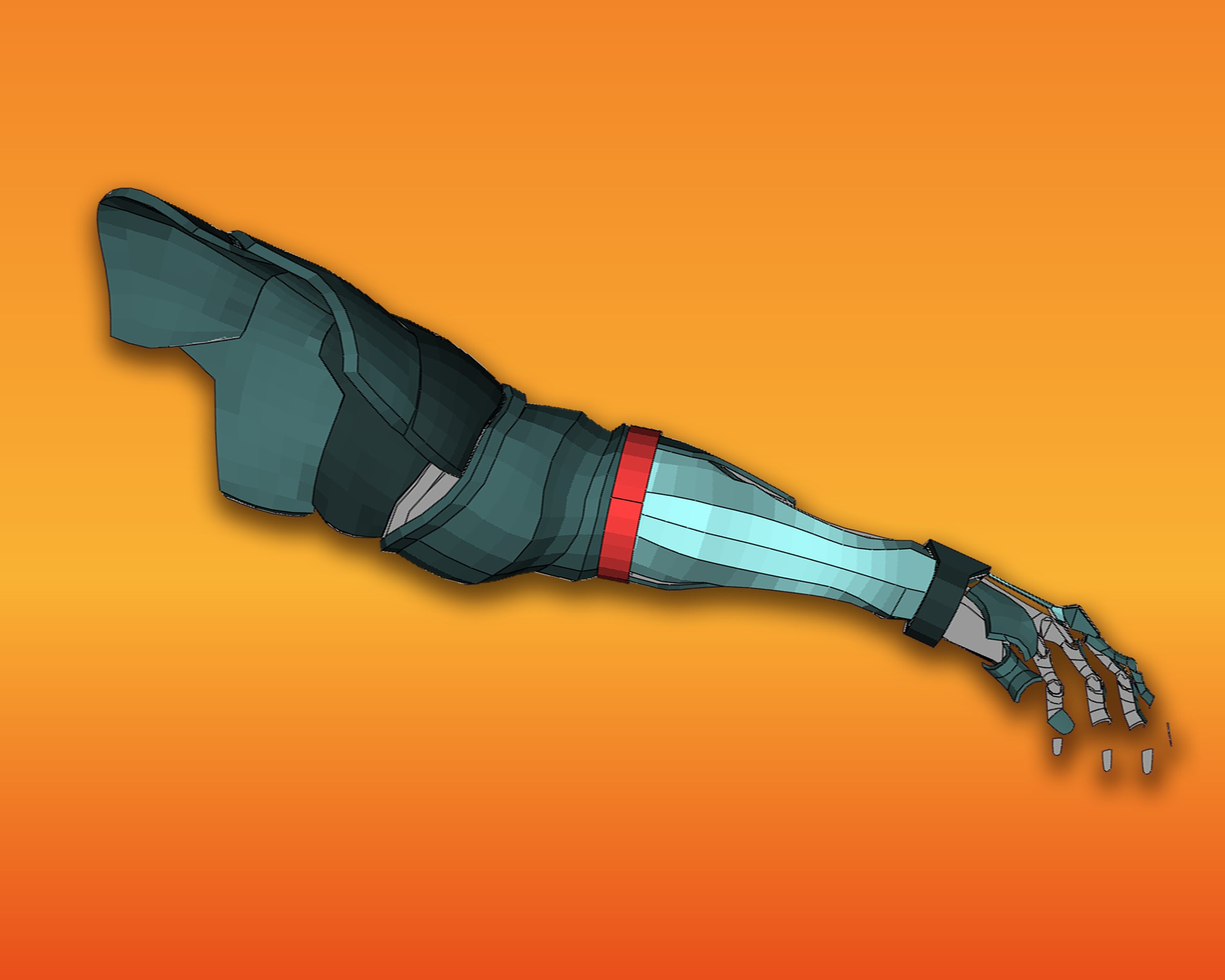 Stampede Arm Pepakura 3D Template - Etsy UK