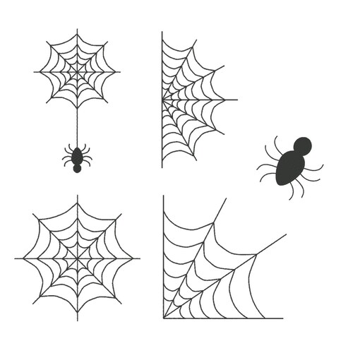 Spider Web Embroidery Design Halloween Embroidery Design - Etsy