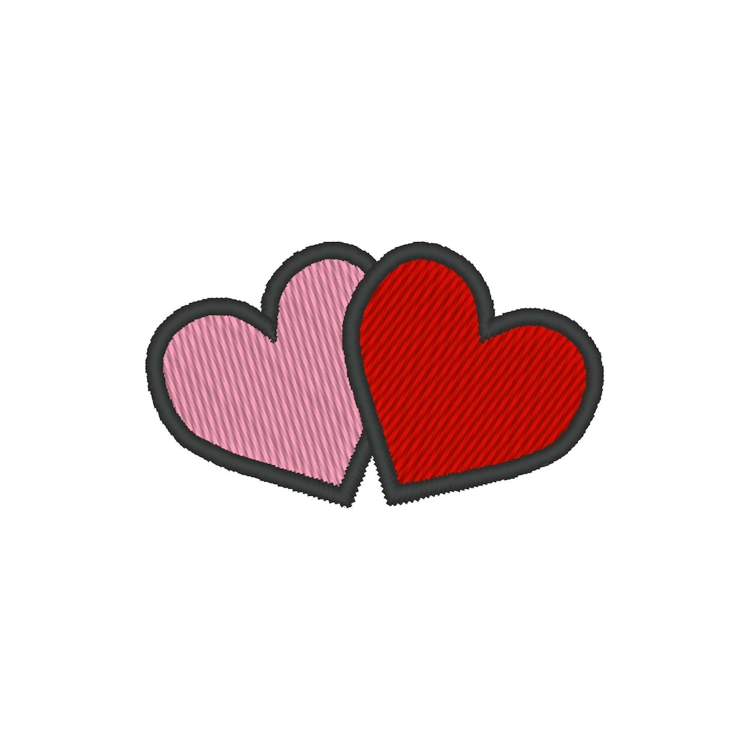 Mini Hearts Embroidery Design, Heart Embroidery Design, Valentines Day ...