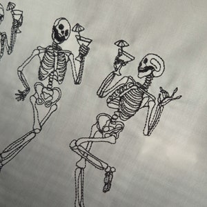 Dancing Skeletons Embroidery Design: Halloween Machine Embroidery ...