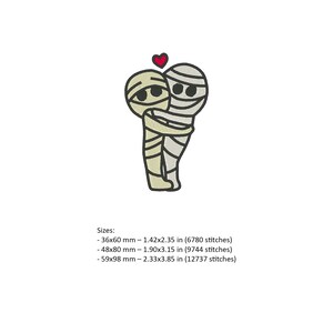 Hugging Mummies Embroidery Design, Mummy Embroidery Design, Trendy ...