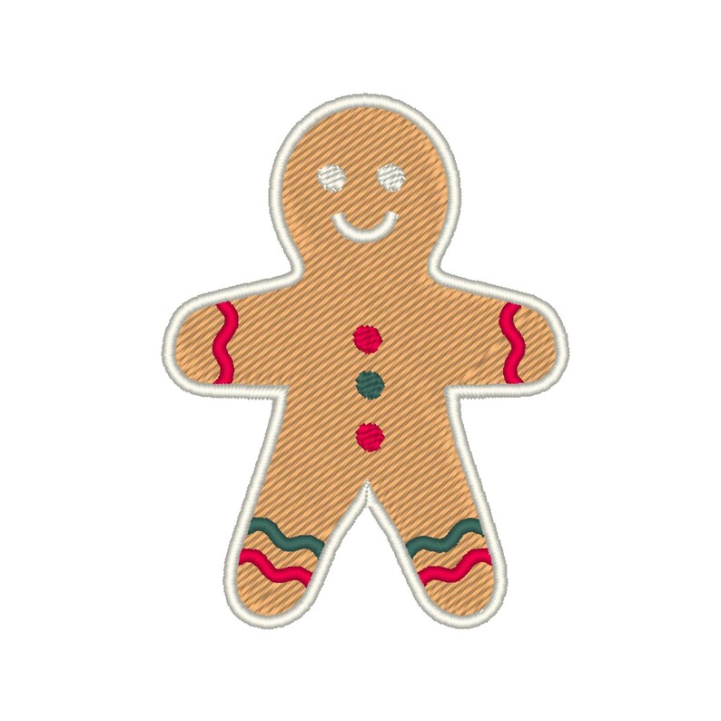 Gingerbread Embroidery Designs: Christmas Baking Embroidery Files ...