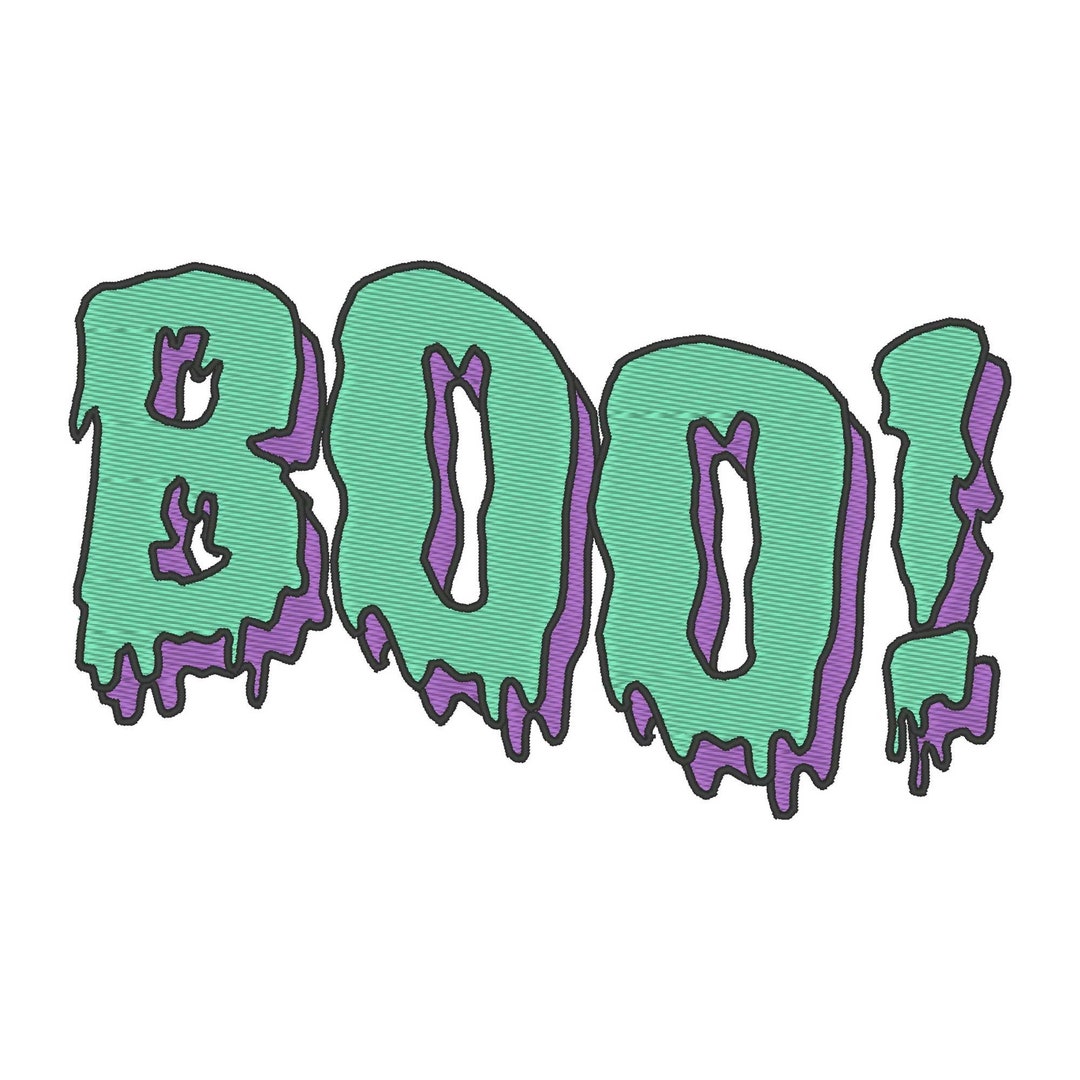 Boo Embroidery Design Halloween Embroidery Design Halloween - Etsy