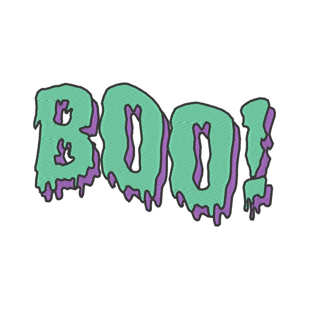 Boo Embroidery Design, Halloween Embroidery Design, Halloween ...