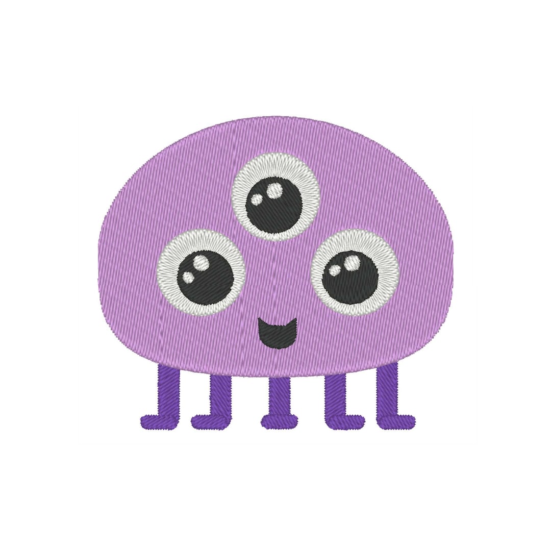 Monster Embroidery Design, Embroidery Design for Kids, Embroidery ...