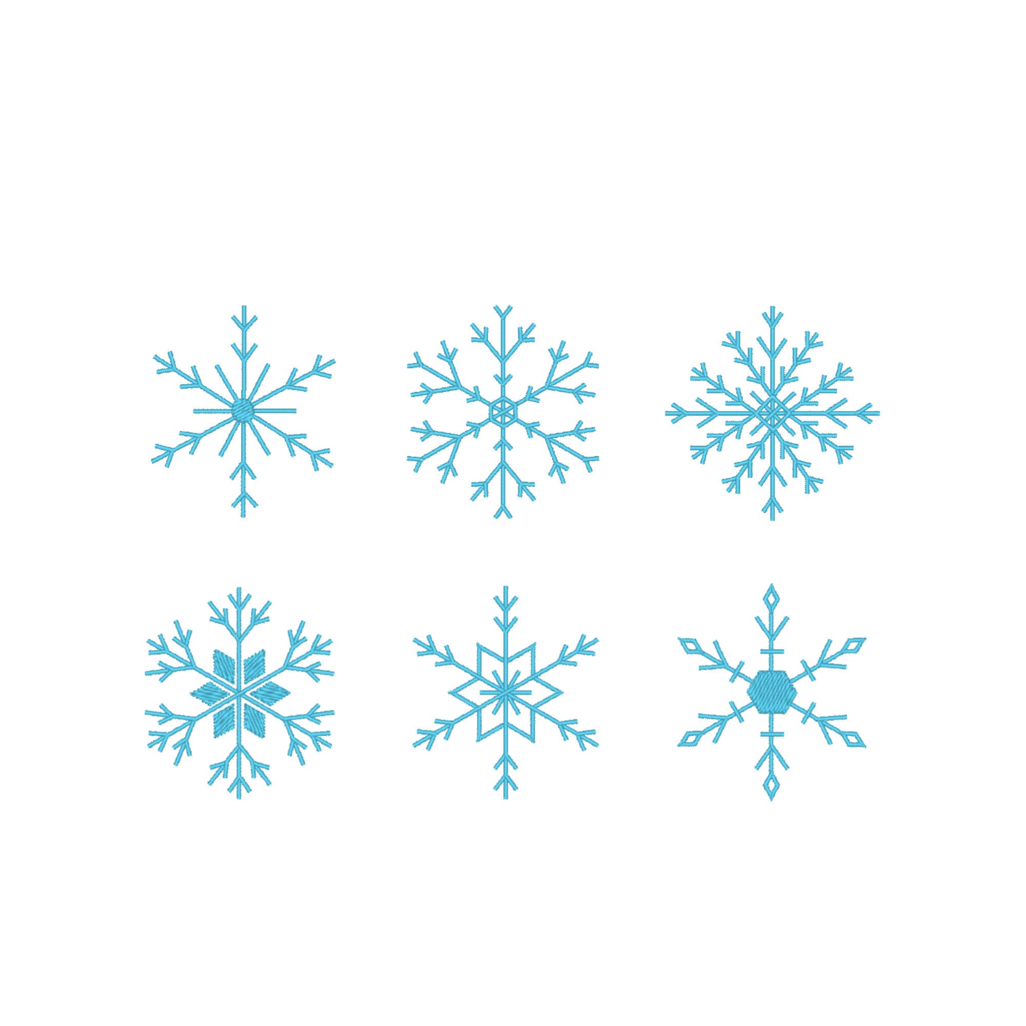 Snowflake Digital Embroidery Design, Snowflake Machine Embroidery ...