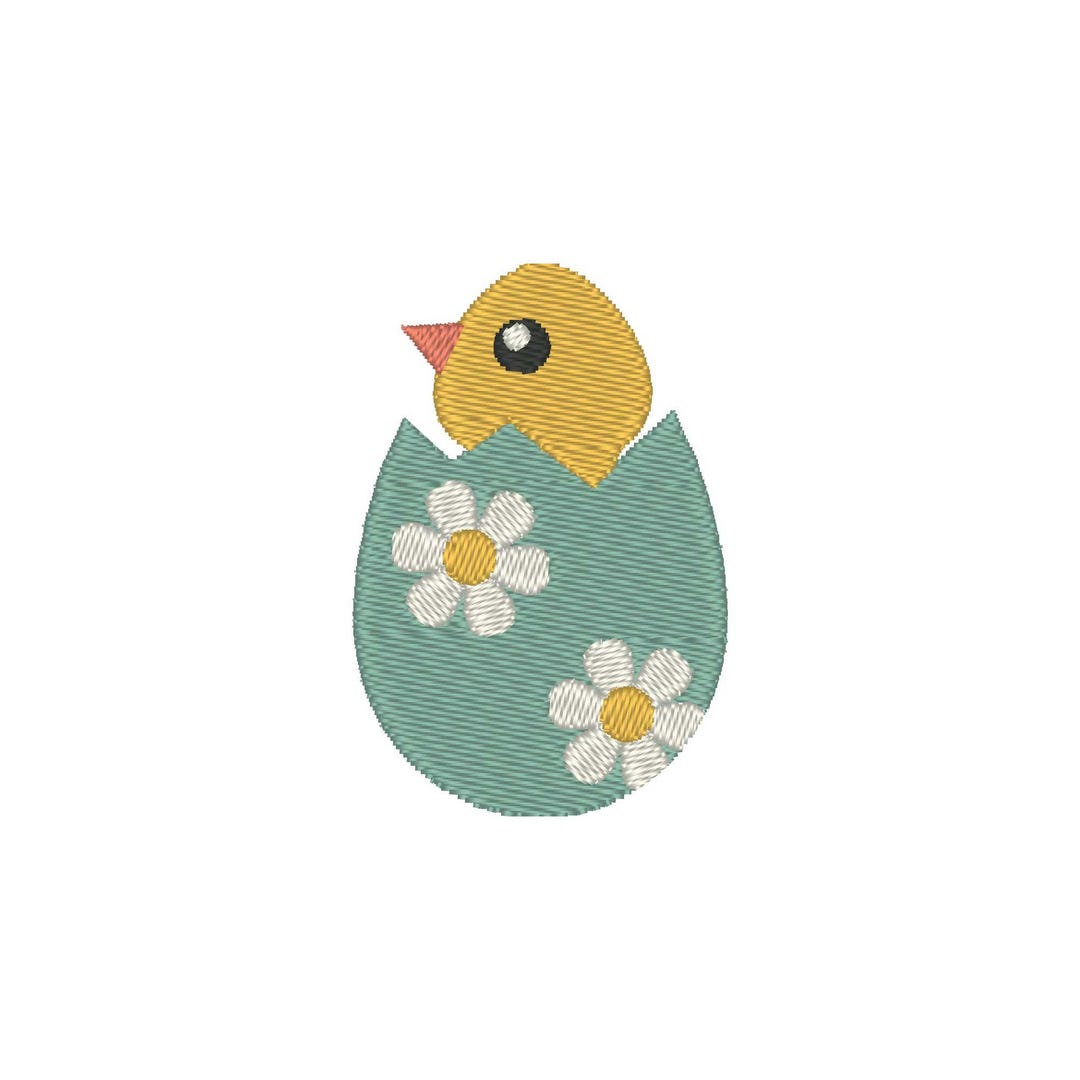Easter Chick Embroidery Design: Mini Embroidery File (digital Download ...
