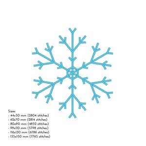 Snowflake Digital Embroidery Design, Snowflake Machine Embroidery ...