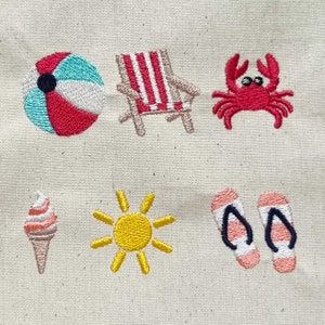 Mini Beach Ball Embroidery Design, Beach Ball Embroidery File, Mini ...