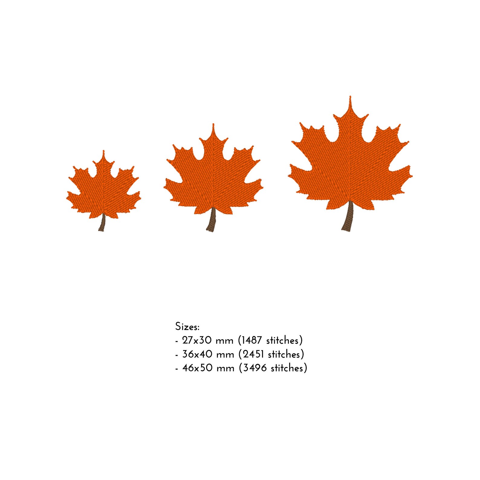 Mini Leaves Embroidery Design Autumn Leaves Machine - Etsy