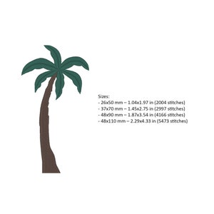 Palm Tree Embroidery Design, Palm Tree Embroidery File, Summer ...