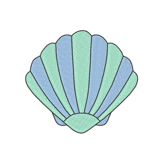 Seashell Embroidery Design Ocean Embroidery Design Seashell - Etsy