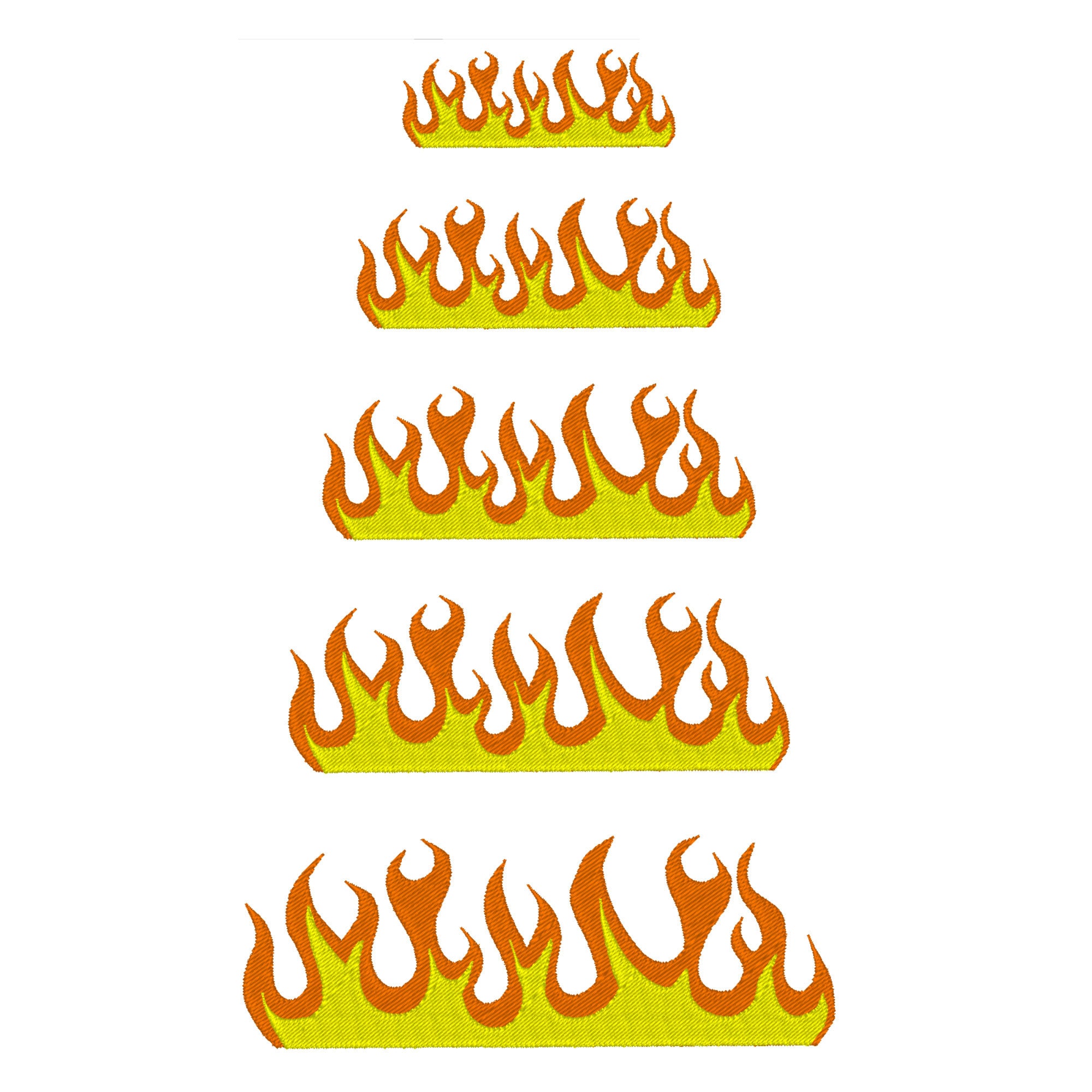 Flames Embroidery Design Flames Machine Embroidery Flame - Etsy UK