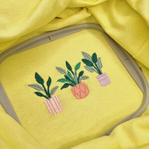 Plants Embroidery Design, Plants Embroidery File, House Plant ...