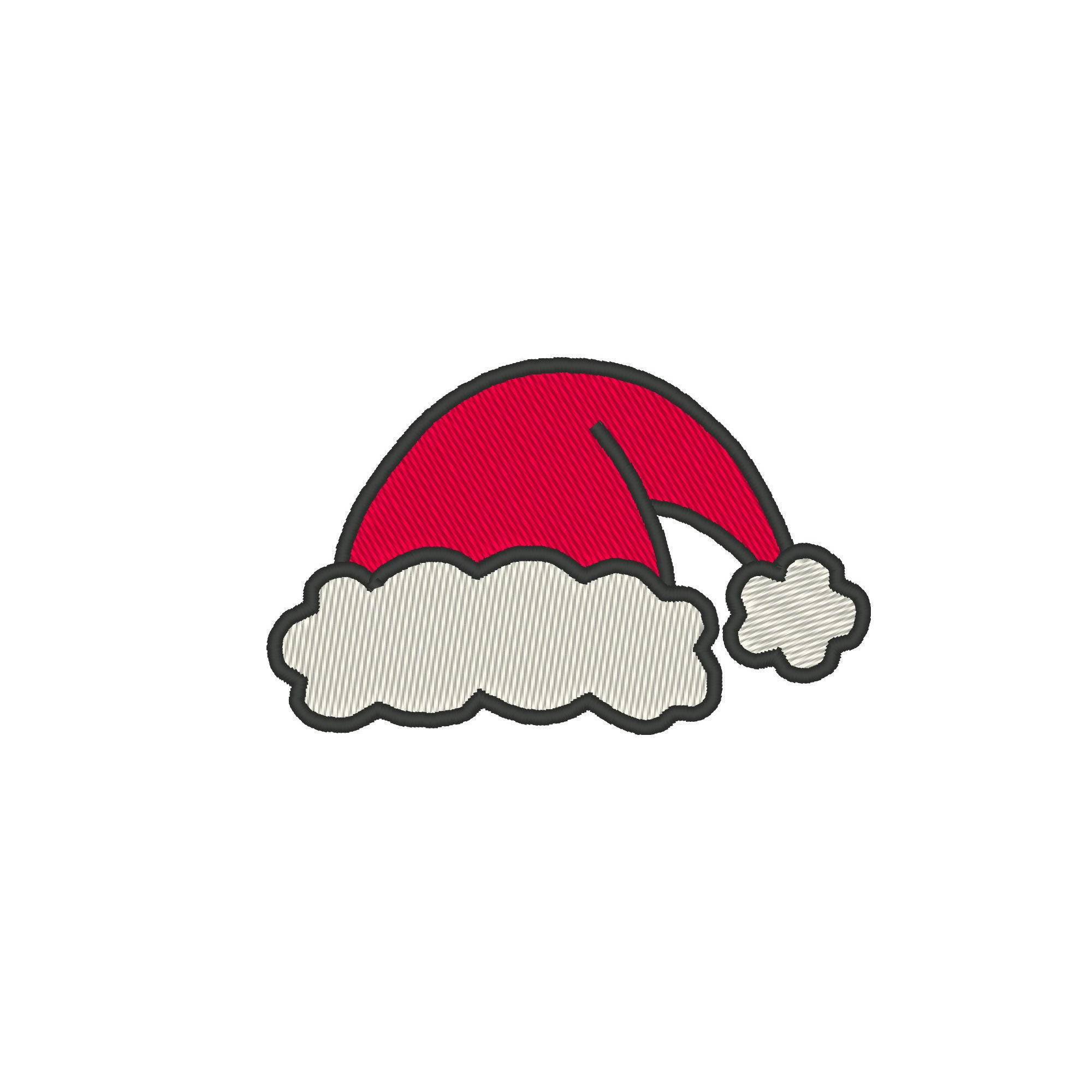 Mini Santa Hat Embroidery Design: Christmas Embroidery File (digital ...
