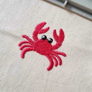 Mini Crab Embroidery Design, Crab Embroidery File, Crab Embroidery ...