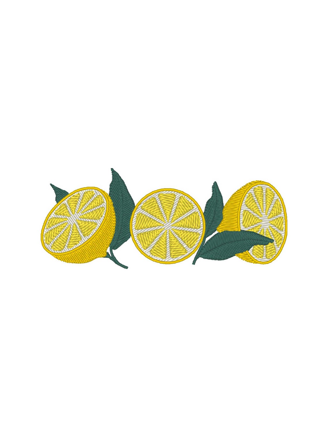 Lemon Trio Embroidery Design: Machine Embroidery File (digital Download ...