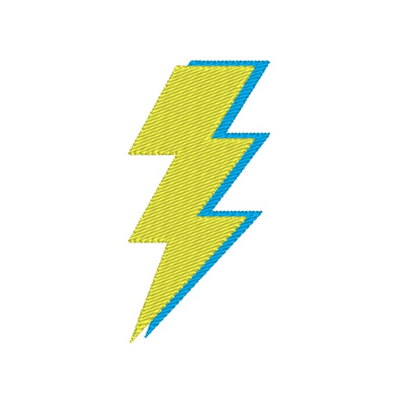 Embroidery Flash Embroidery Design Lightning Bolt Machine Embroidery ...
