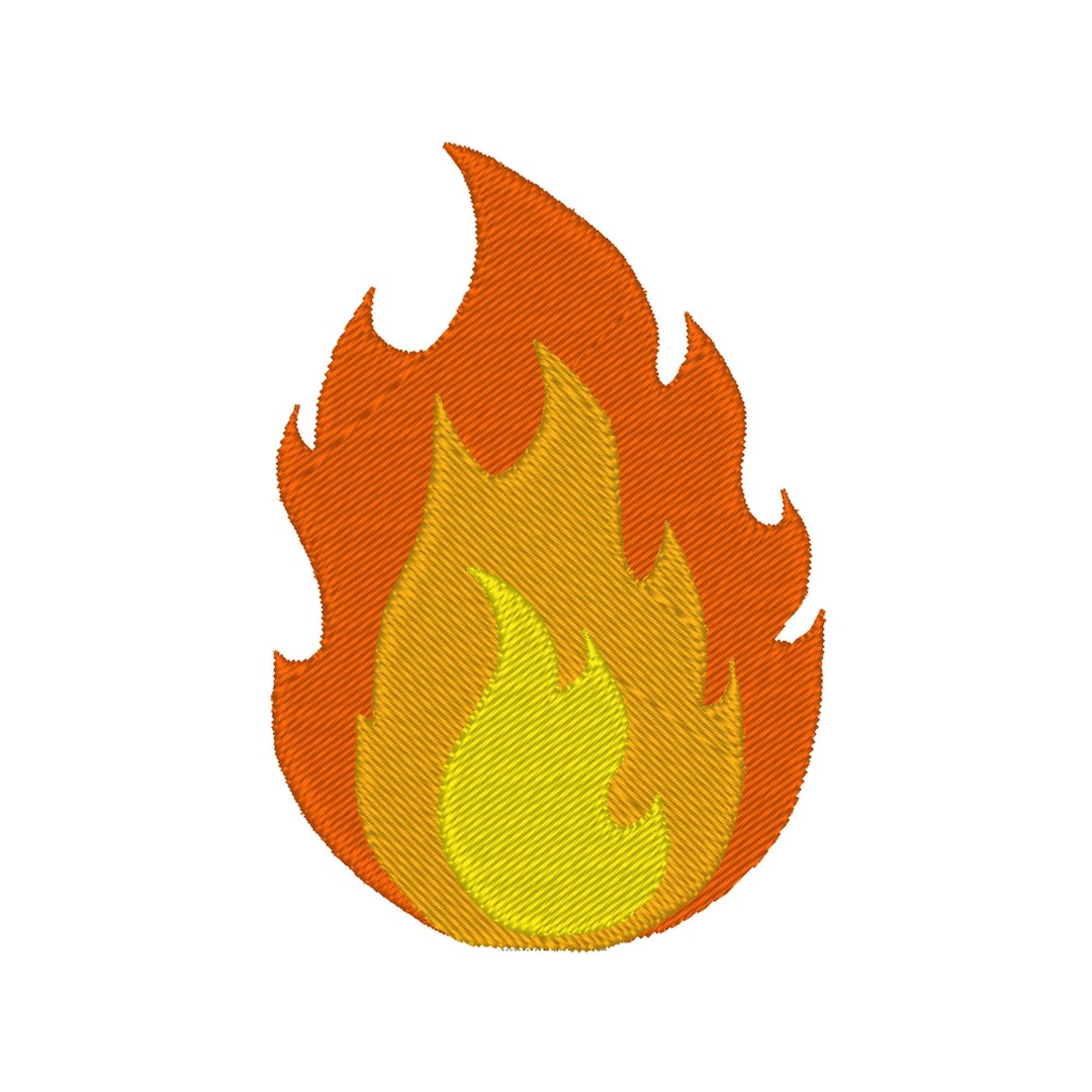 Flame Embroidery Design, Flame Machine Embroidery, Flame Embroidery ...