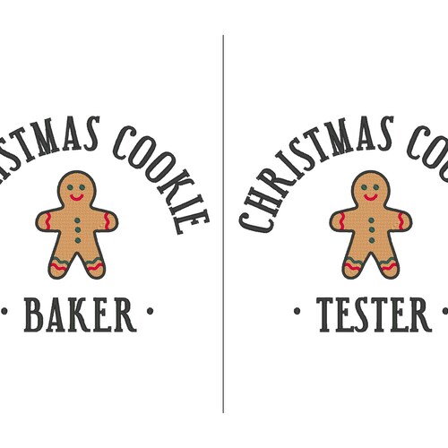 Cookie Baking Crew Machine Embroidery Design Christmas - Etsy